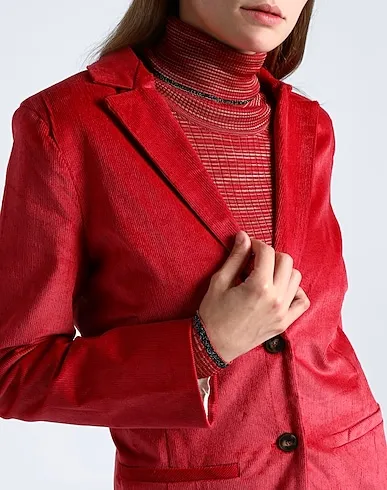 Red Velvet Blazer AMANITA undefined | Styletyx