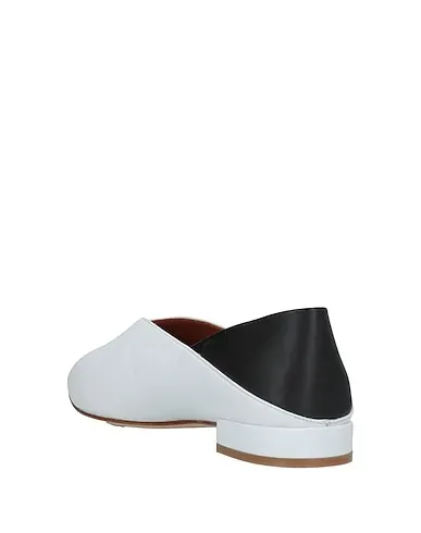 White Leather Ballet flats undefined | Styletyx
